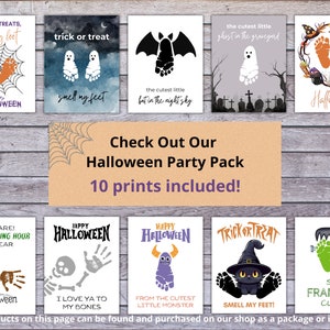 Baby's First Halloween Foot Print Printable | DIY Halloween Baby ...