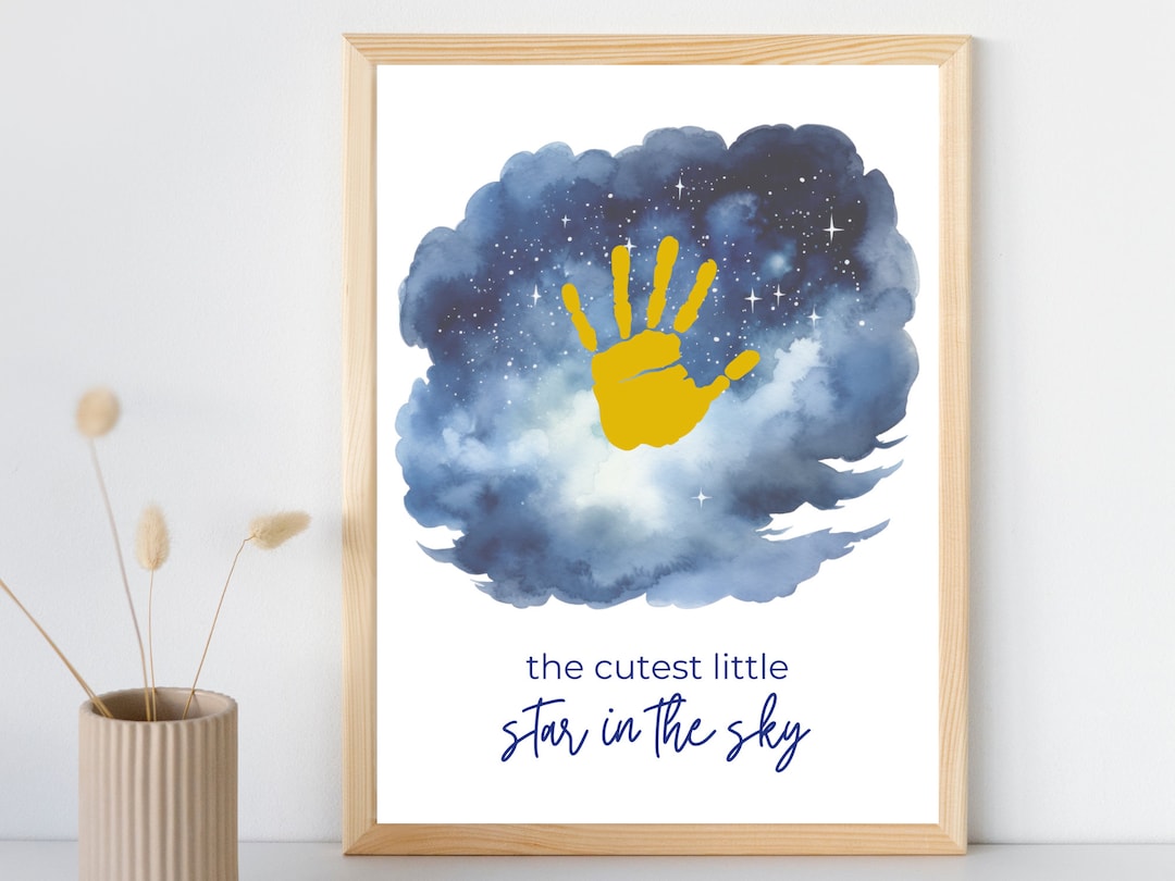 Star Handprint Art: DIY Children’s Keepsake Gift (PDF) - Etsy