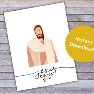 Jesus Loves You Religious Hand Print Printable | Fun Easter Craft for ...