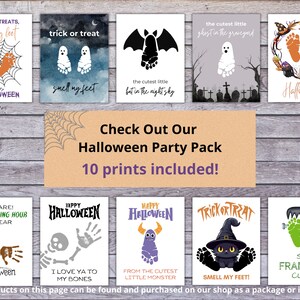 The Cutest Little Ghost in the Graveyard Baby Foot Print Printable ...