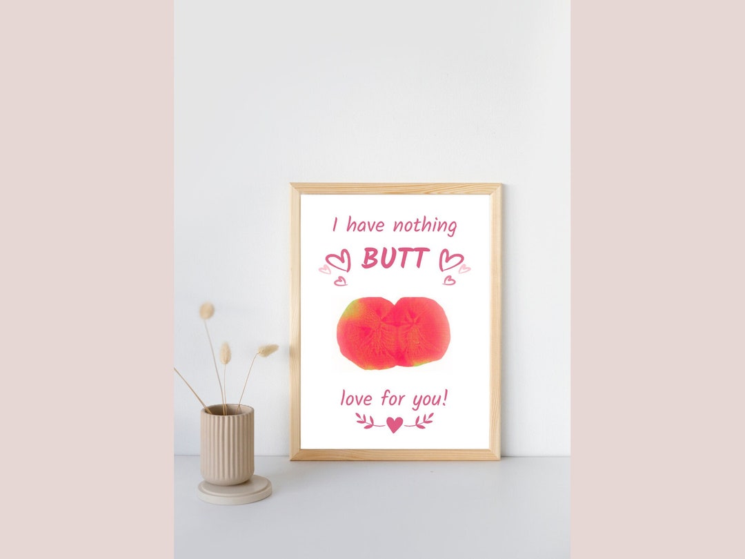Nothing Butt Love Baby Bum Printable Fun Keepsake for Parents Baby ...