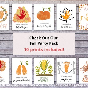 Hello Autumn Hand Print Printable | Baby Fall Gift for Loved Ones | DIY ...