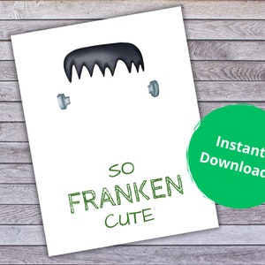 Frankenstein Footprint Art | Halloween Baby Keepsake (PDF Pattern) - Etsy