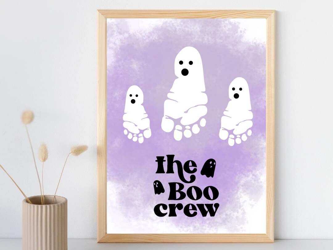 Boo Crew Footprint Art: Halloween Baby Keepsake (PDF Download) - Etsy