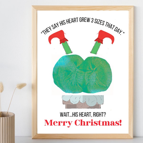 Grinch Foot Print - Etsy