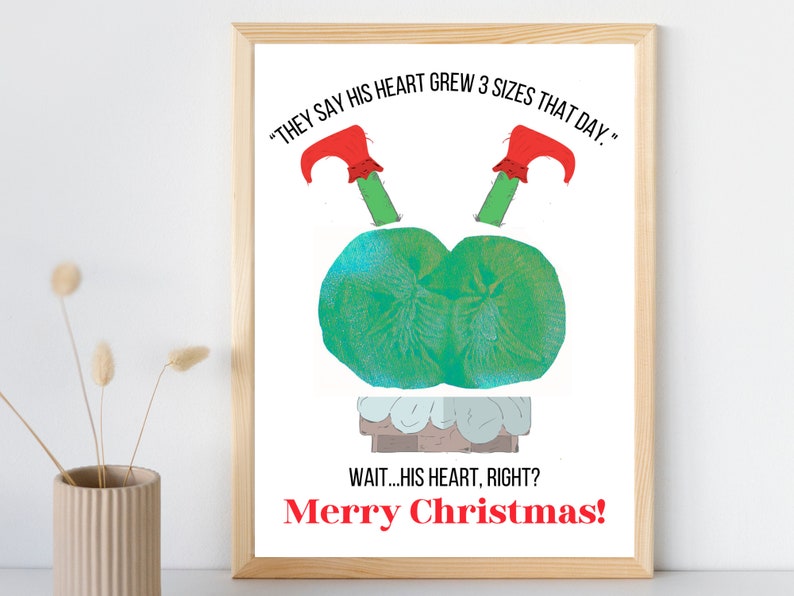 Holiday Baby Bum Printable | Christmas Baby Butt Craft | Christmas ...