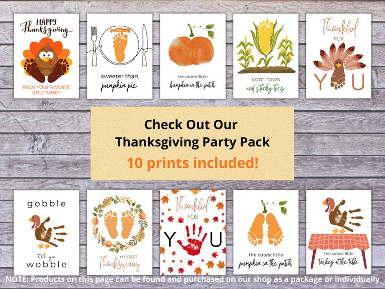 Thanksgiving Turkey Footprint Art: 'thankful for You' Keepsake (PDF) - Etsy