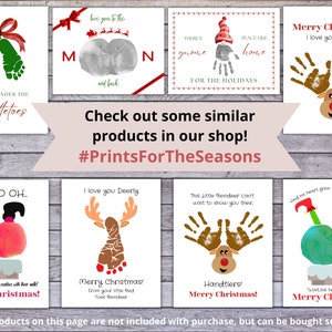 Santa Baby Bum Printable Holiday Children's Craft Christmas Keepsake ...