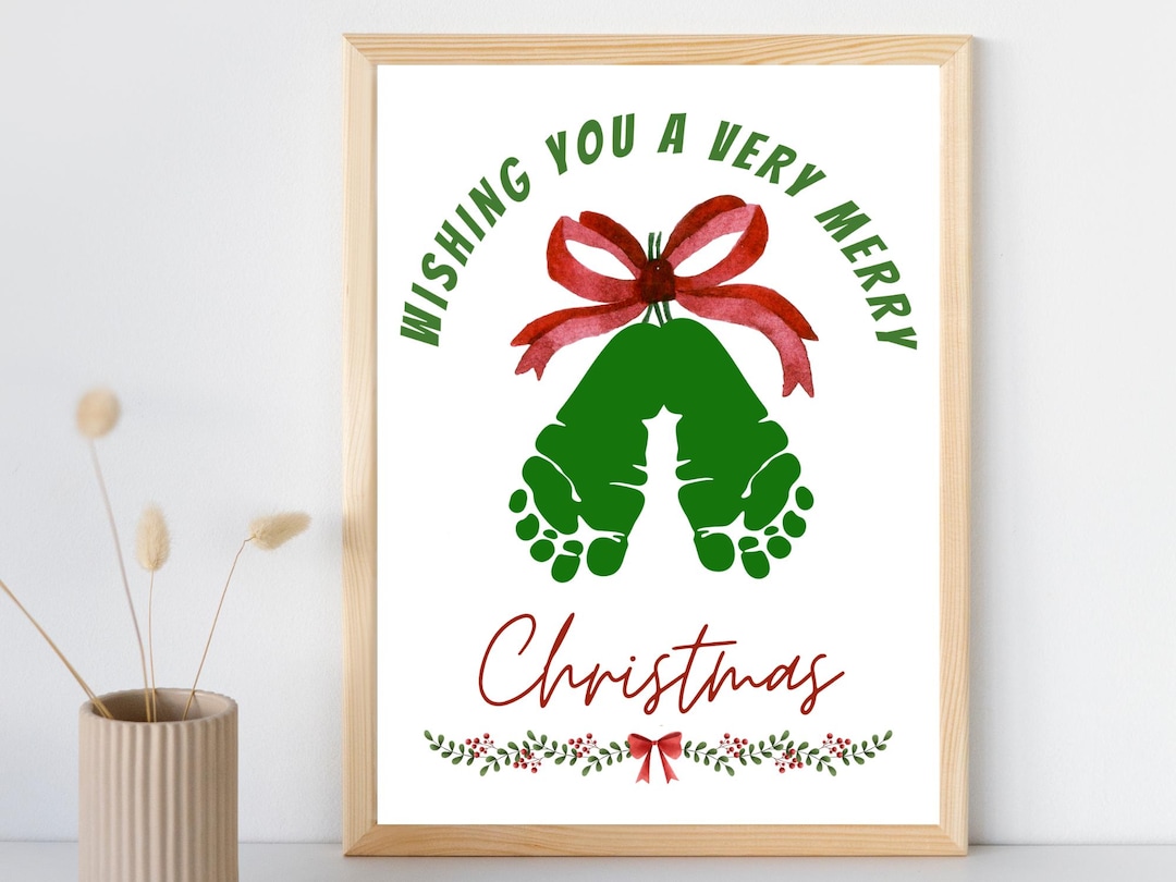 Merry Christmas Mistletoes Printable DIY Baby Christmas Gift Cute ...