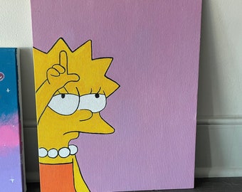 Homer Simpson Mother Simpson 30x24 Painting on Canvas by - Etsy