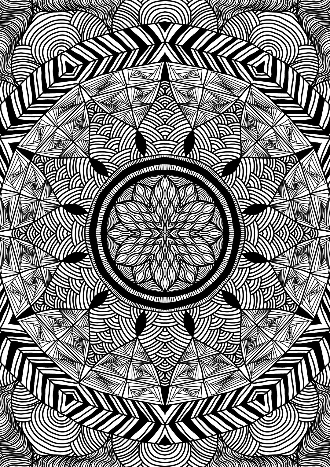 Printable Zentangle 5 - Etsy