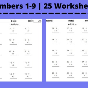 Math Addition Worksheet, 100 Practice Math Worksheets With Answers ...