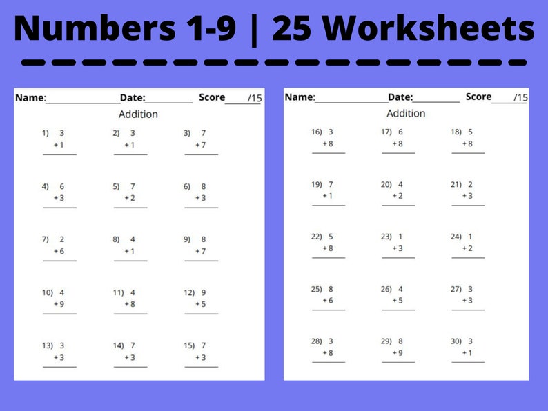 Math Addition Worksheet, 100 Practice Math Worksheets With Answers ...