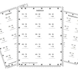 Math Worksheets Bundle: Over 400 Pages of Math Worksheets Including ...