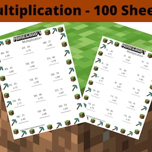 Minecraft Math Worksheets Bundle: 400 Pages of Math Worksheets ...