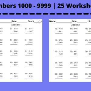 Math Addition Worksheet, 100 Practice Math Worksheets With Answers ...