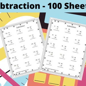 Math Worksheets Bundle: Over 400 Pages of Math Worksheets Including ...