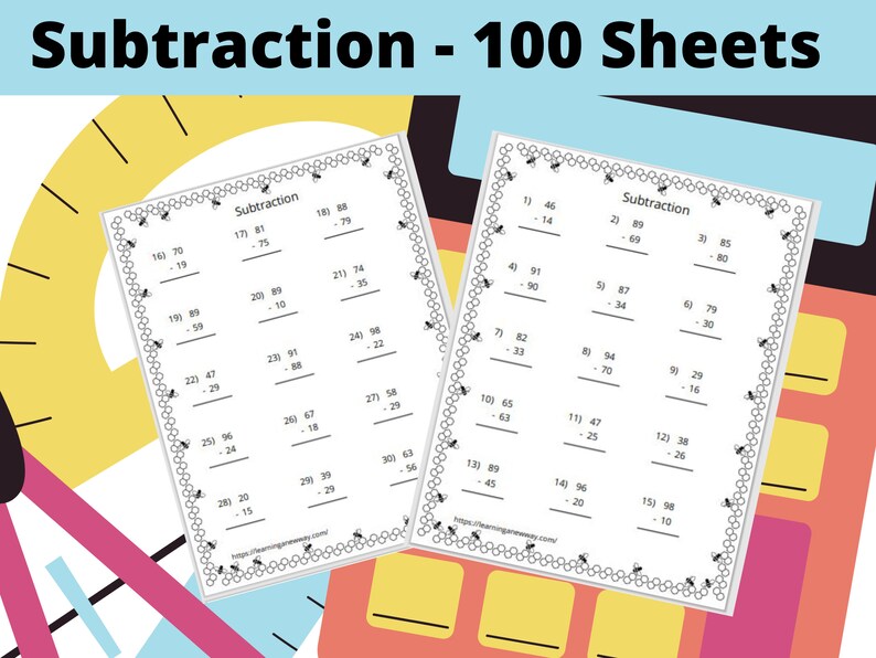 Math Worksheets Bundle: Over 400 Pages of Math Worksheets Including ...