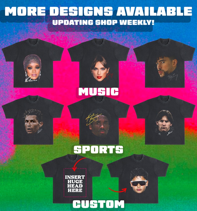 Bad Bunny Unisex Vintage Oversized Tour Merch Shirt Monaco Most Wanted ...