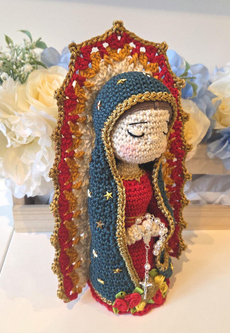 Handmade Crocheted Virgin Mary of Guadalupe Amigurumi Doll - Etsy