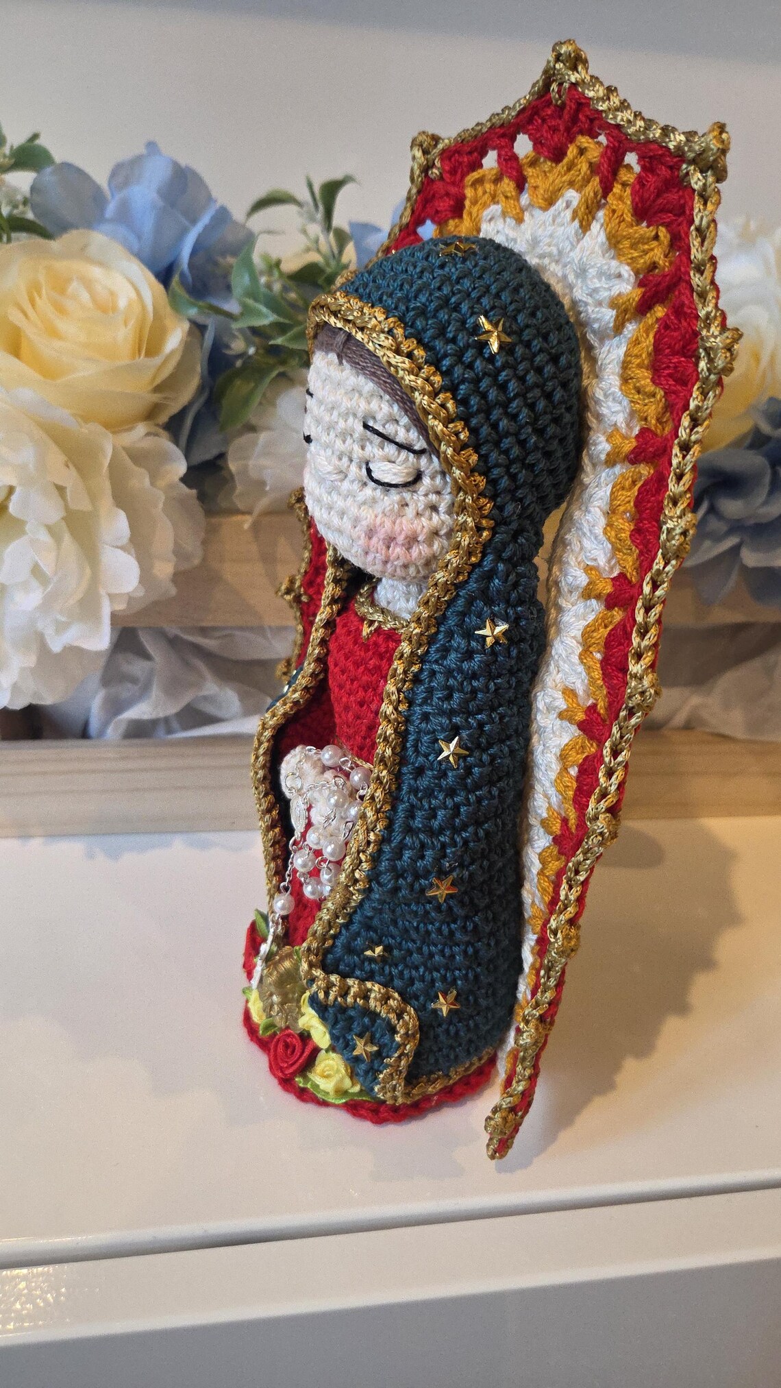 Handmade Crocheted Virgin Mary of Guadalupe Amigurumi Doll - Etsy