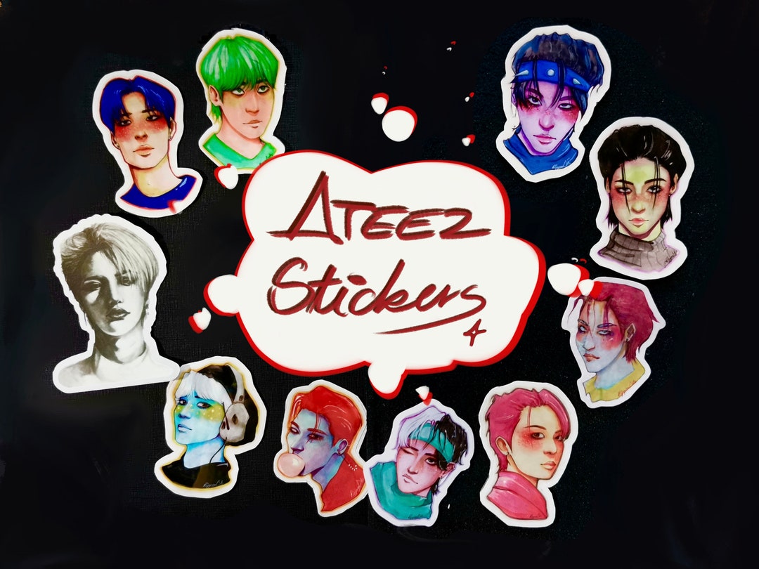 ATEEZ Fanmade Stickers - Etsy