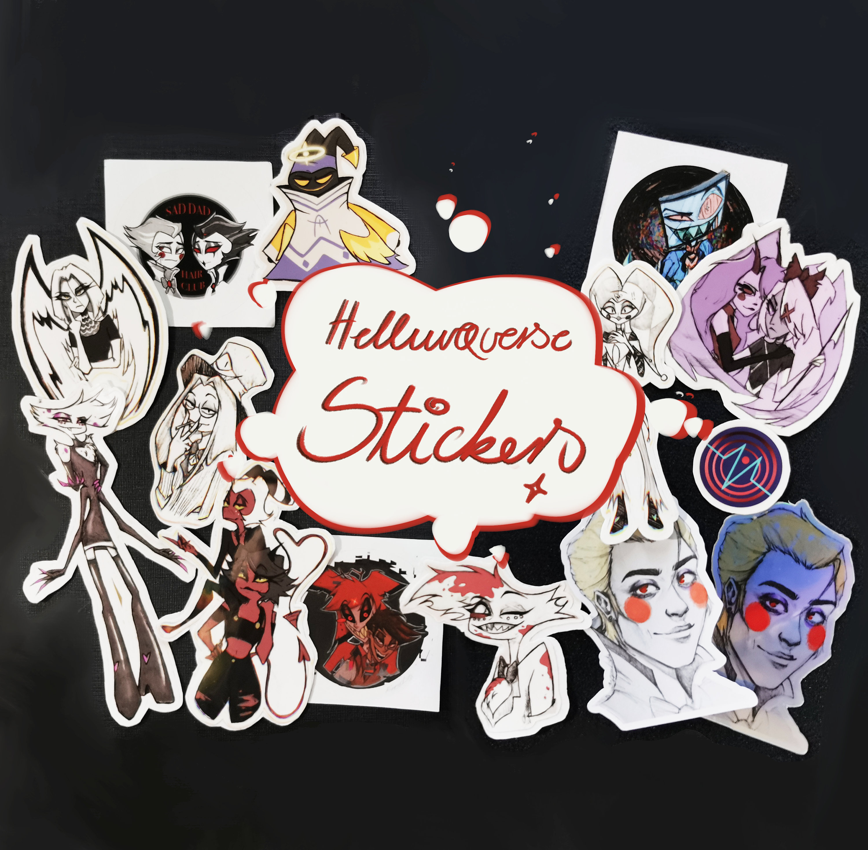 HELLUVAVERSE Fanmade Stickers - Helluva Boss and Hazbin Hotel Fanart ...