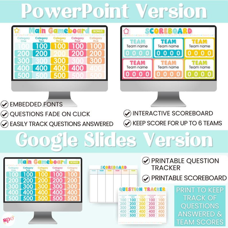 Summer Theme Jeopardy Game Template | Editable Classroom Game Show for ...