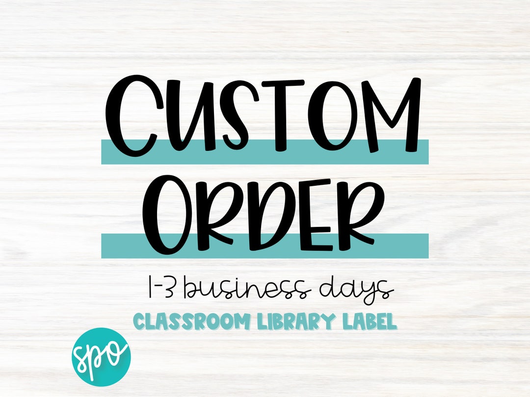 Custom Classroom Library Label: Personalized PNG (digital Download) - Etsy