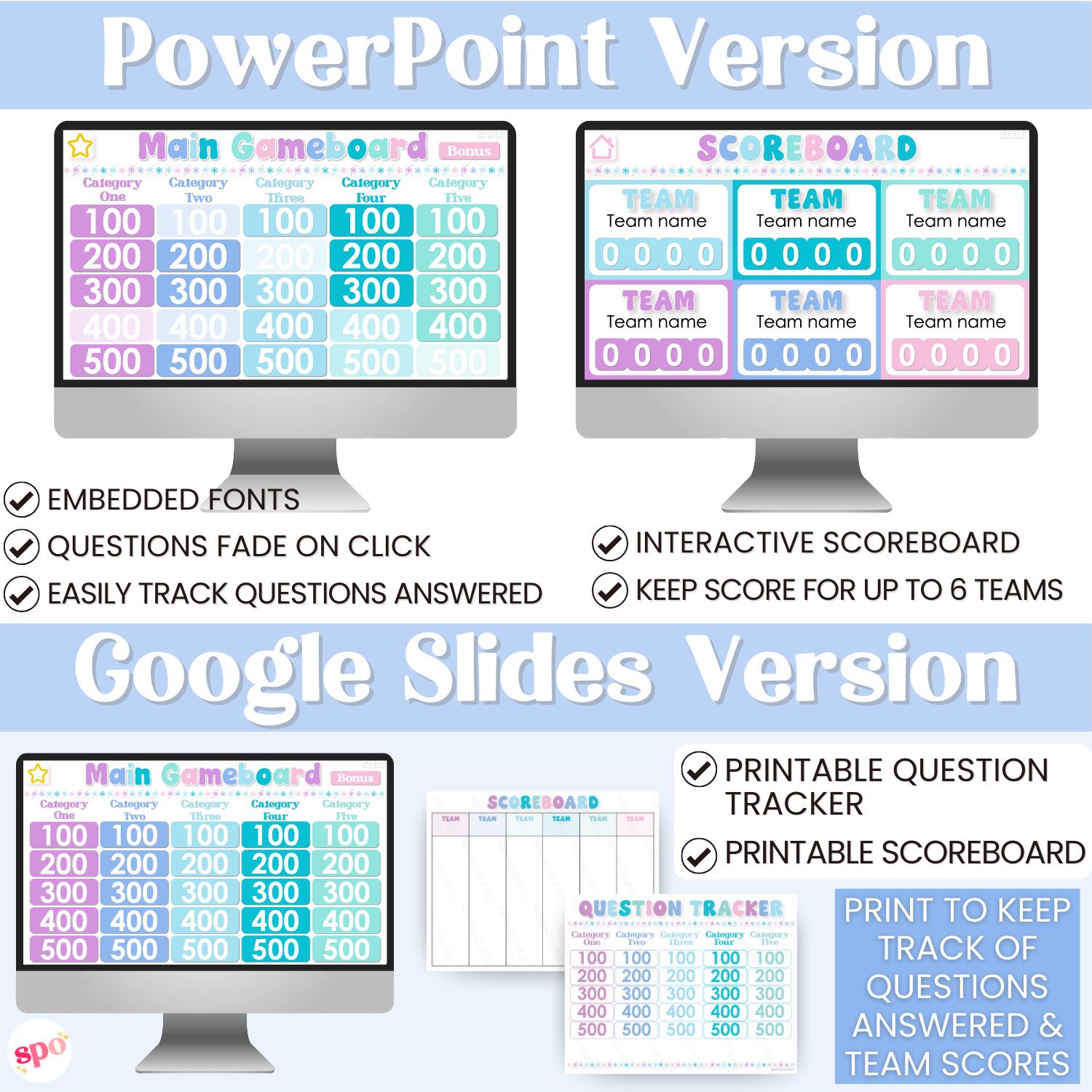 Winter-themed Jeopardy Game Template: Editable Classroom Powerpoint ...