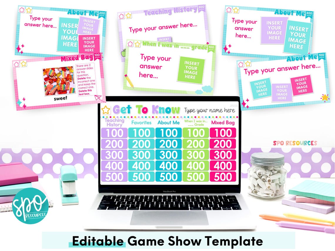 Meet the Teacher Jeopardy Game: Editable Powerpoint & Google Slides ...