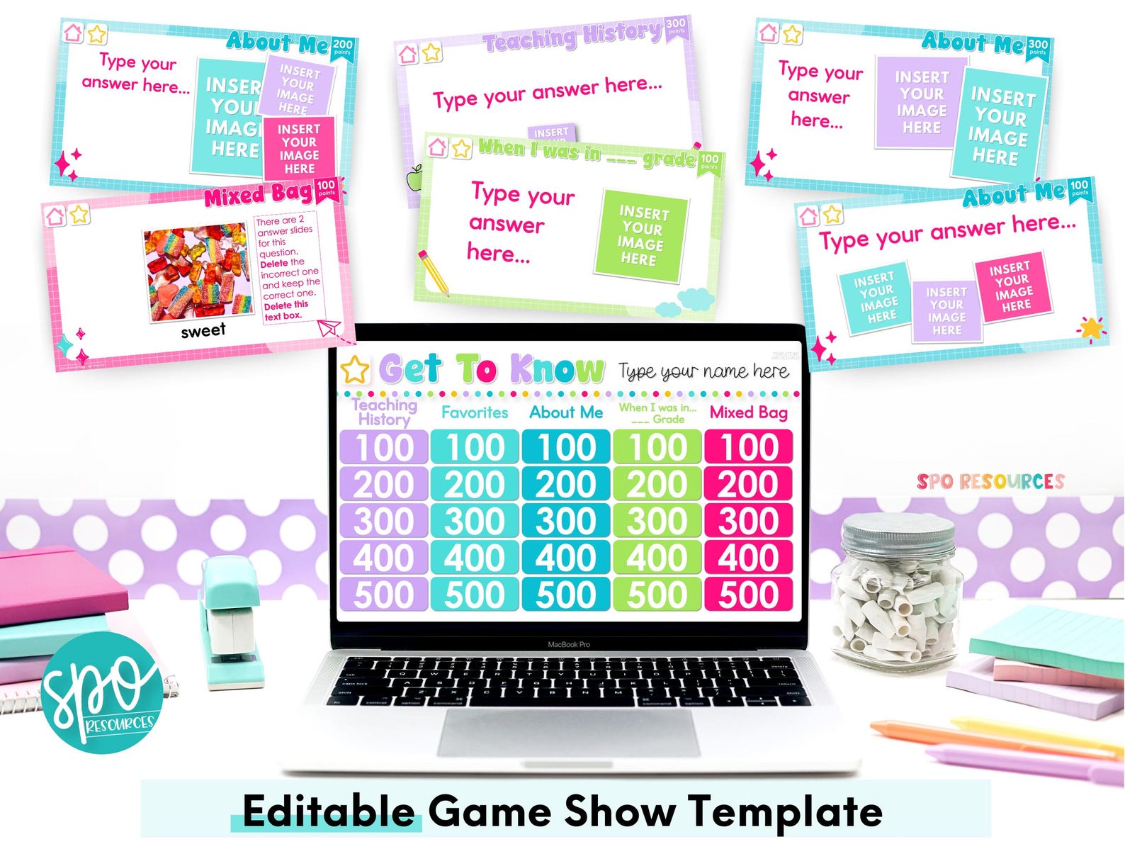 Meet the Teacher Jeopardy Game: Editable Powerpoint & Google Slides ...