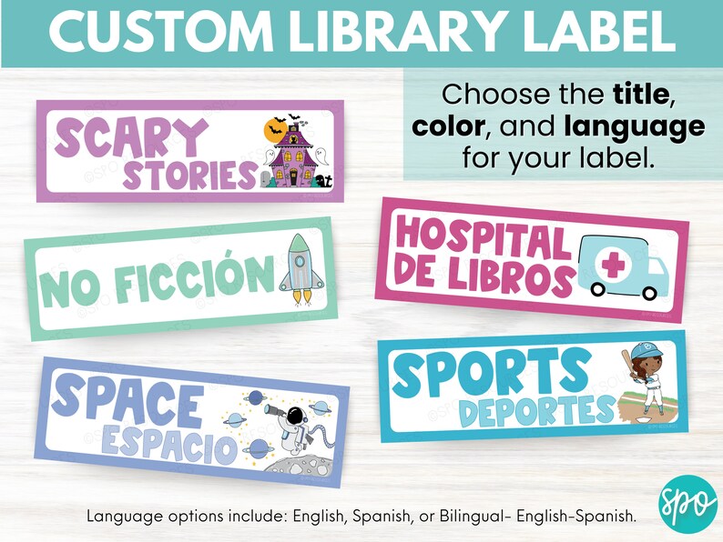 Custom Classroom Library Label: Personalized PNG (digital Download) - Etsy
