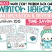 Winter Holiday Math Word Problem Task Cards Multiplication and Division ...