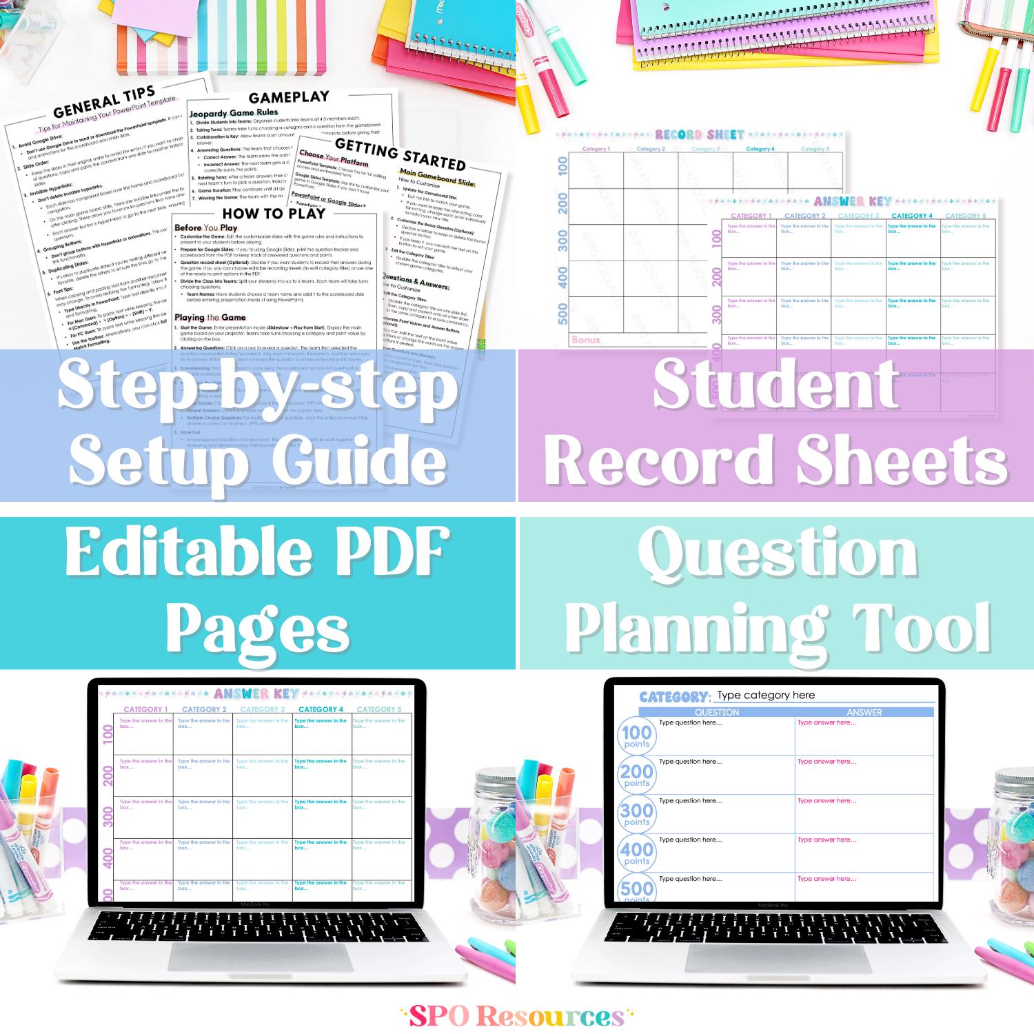 Winter-themed Jeopardy Game Template: Editable Classroom Powerpoint ...