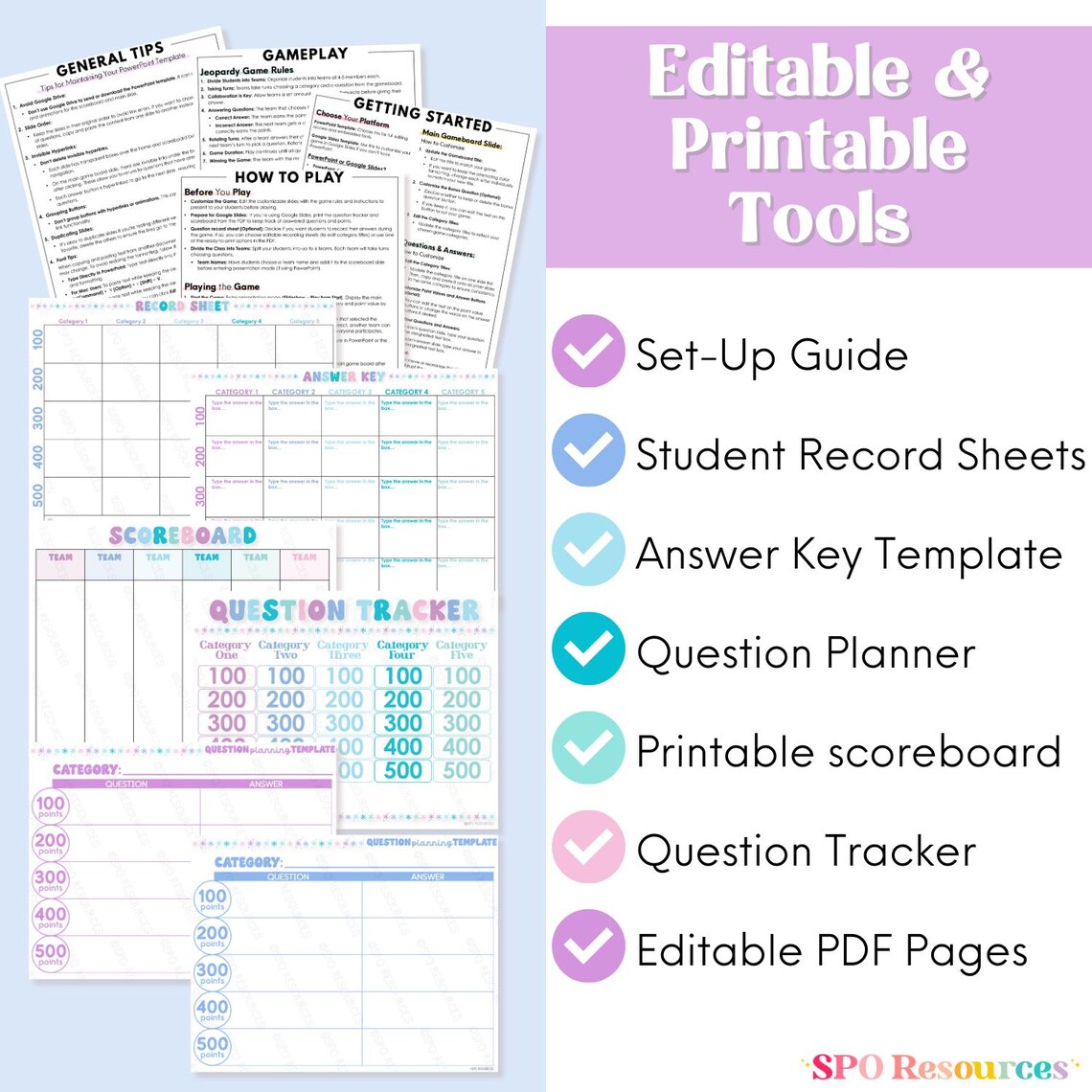 Winter-themed Jeopardy Game Template: Editable Classroom Powerpoint ...
