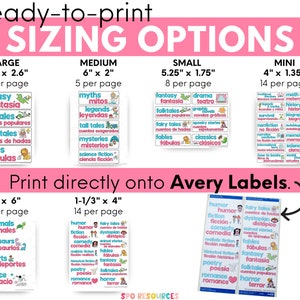 Bilingual Classroom Library Labels: English & Spanish (digital Download ...