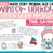 Winter Holiday Math Task Cards Division Interpret the Remainder Word ...