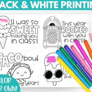 End of Year Thank You Cards & Gift Tag Labels From Teachers to Students ...