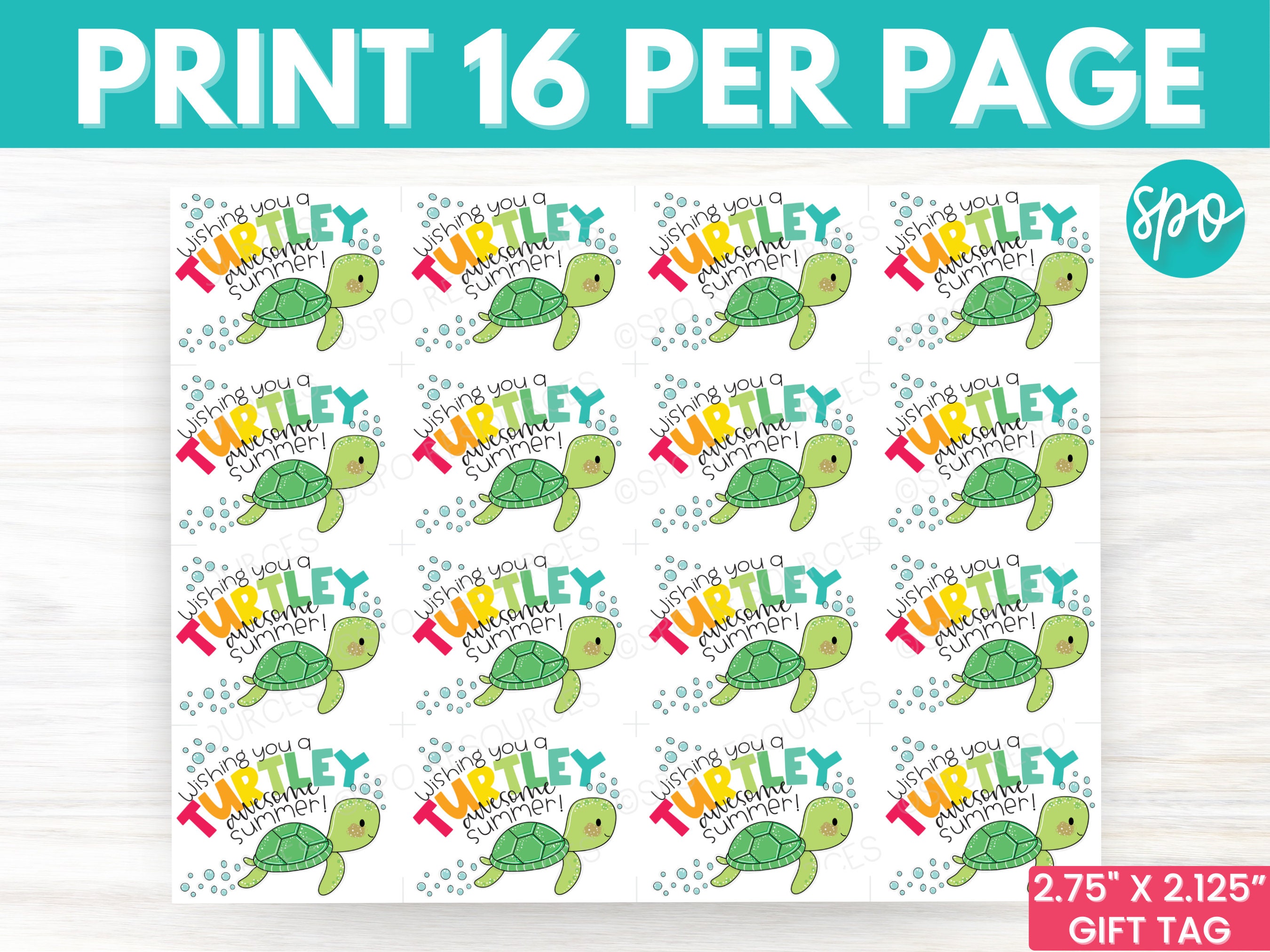 End of Year Thank You Cards & Gift Tag Labels From Teachers to Students ...