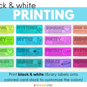 Bilingual Classroom Library Labels | Spanish & English Genre Tags ...