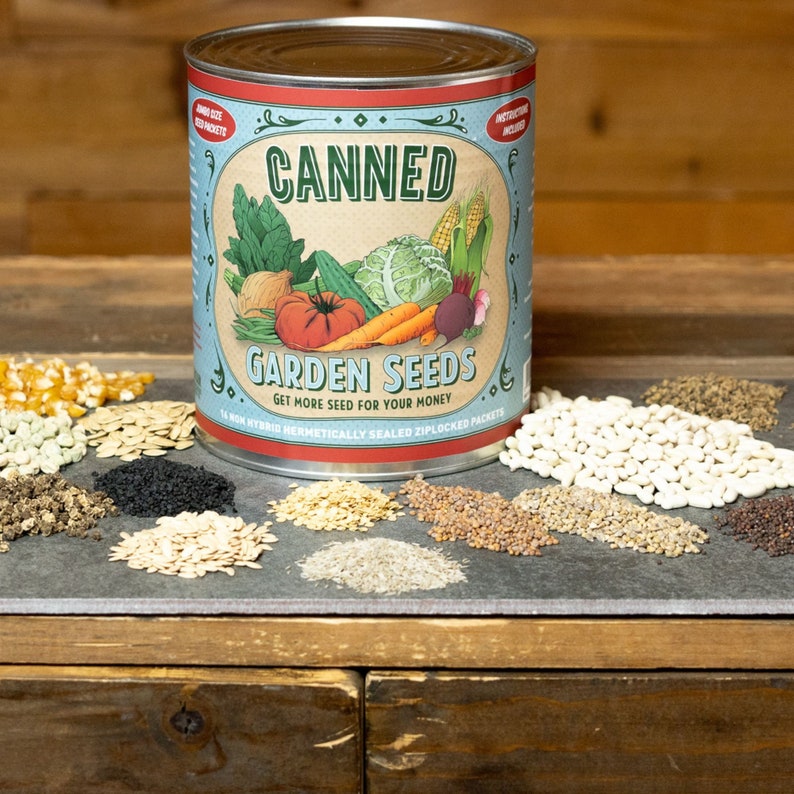 50,000+ Emergency Heirloom Storage Seeds - Long Term Storage Can - Etsy