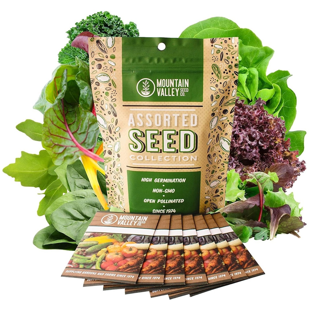 7 Varieties of Leafy Power Green Seeds for Planting - Non-gmo Heirloom ...