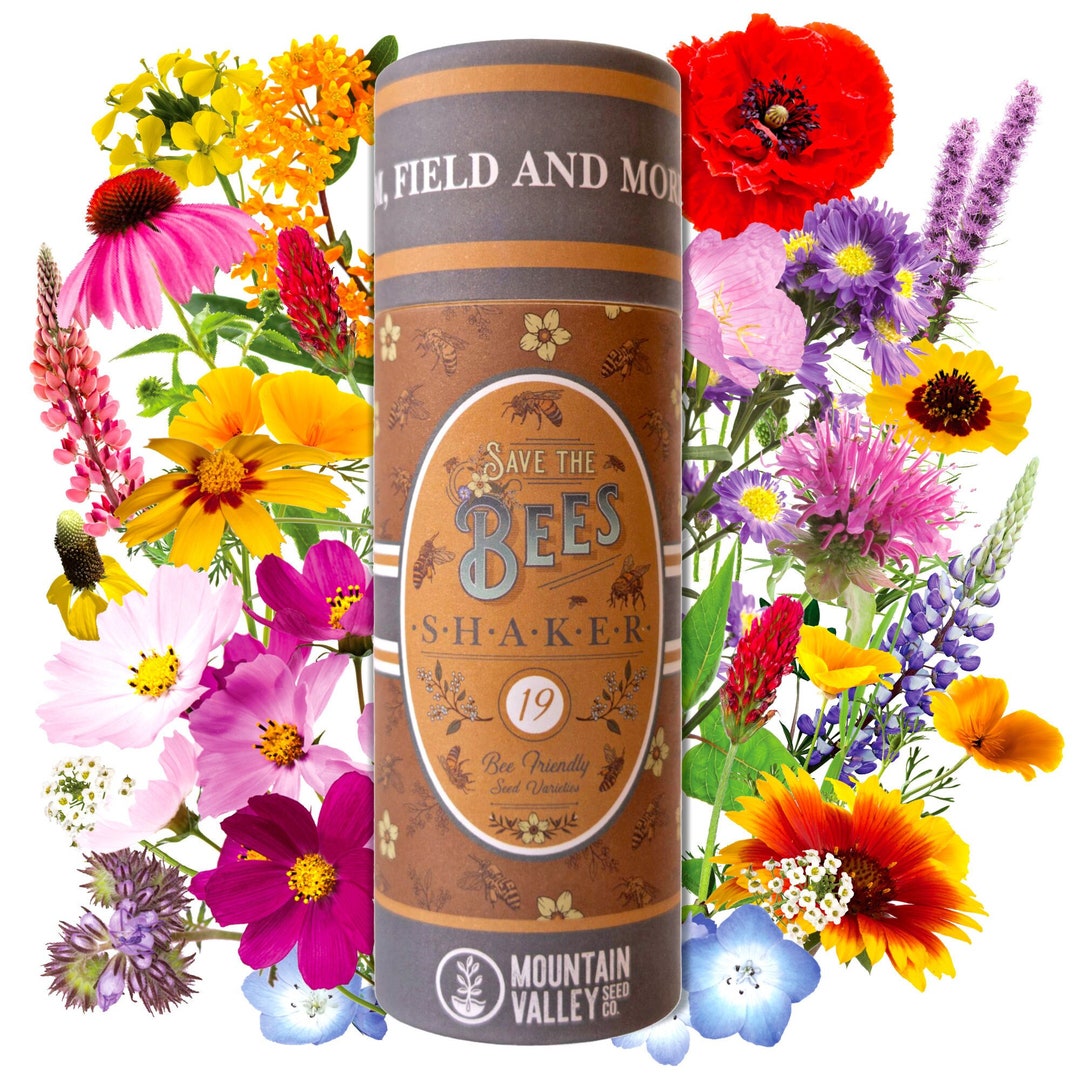Bee Friendly Mix Wildflower Seed Shaker - Etsy
