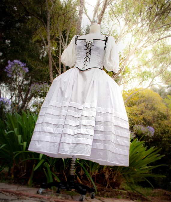 18th Century Petticoat Rococo Undergarments Skirt Historical | Etsy