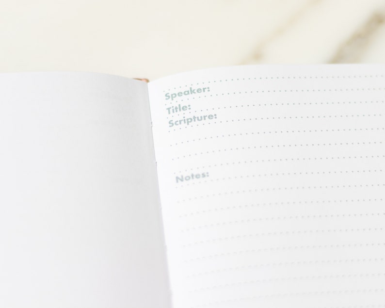 Bible Journal Church Notebook Sermon Notes Bible Verse Study Notebook ...