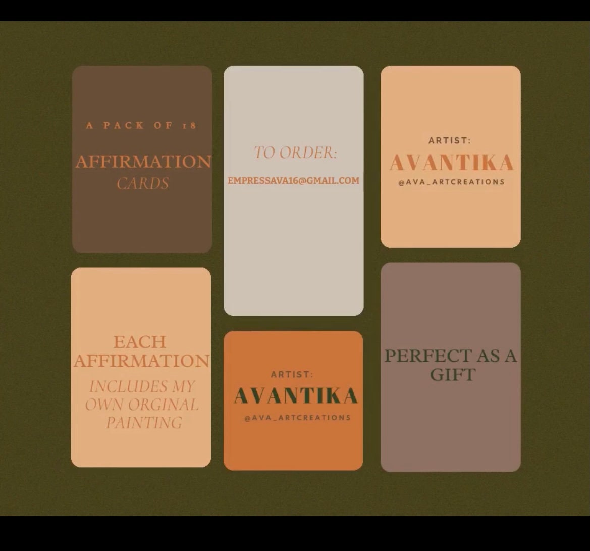 I AM Affirmation Cards - Etsy