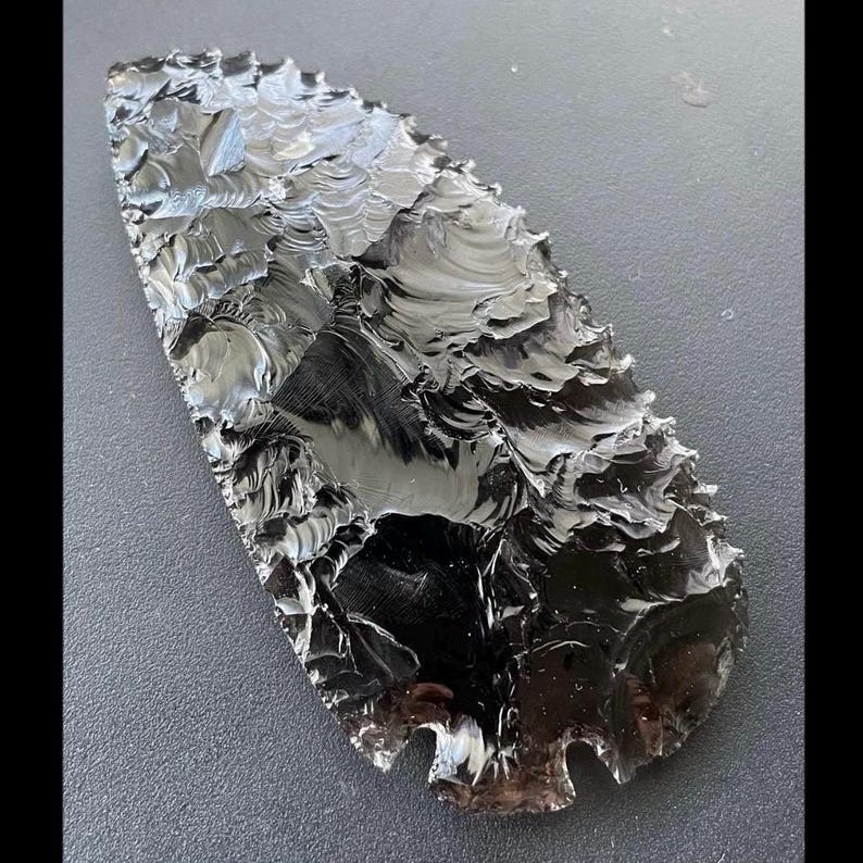 Obsidian Knife - Traditional Foraging, Hand-made & One of A Kind - Etsy