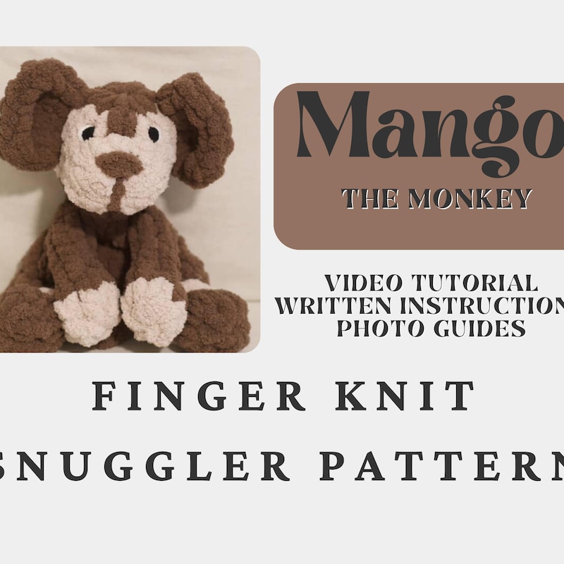 Monkey Hand Knit - Etsy UK