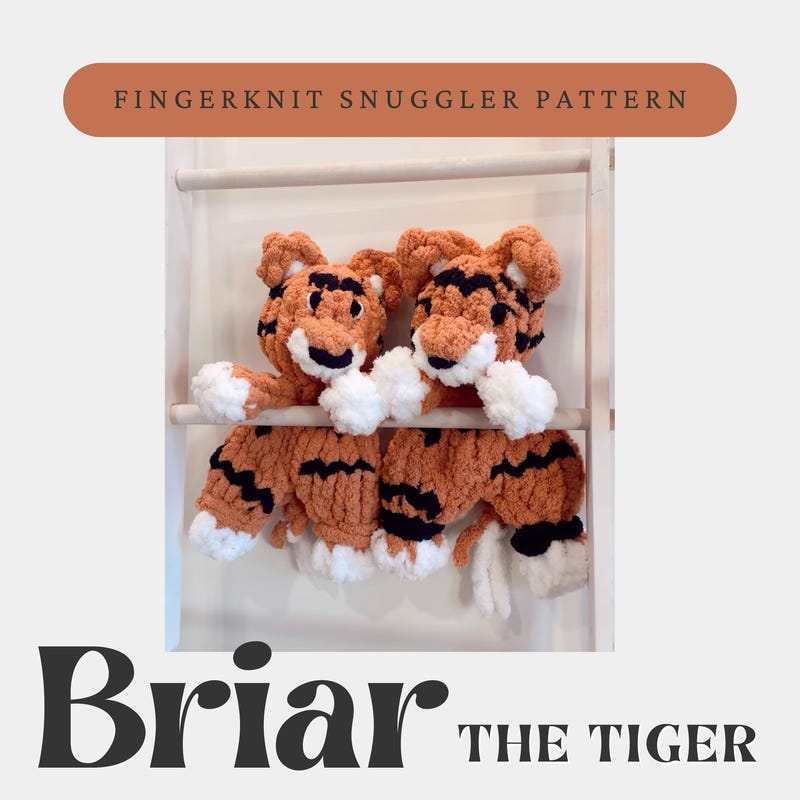 Chunky Knit Tiger Pattern - Etsy